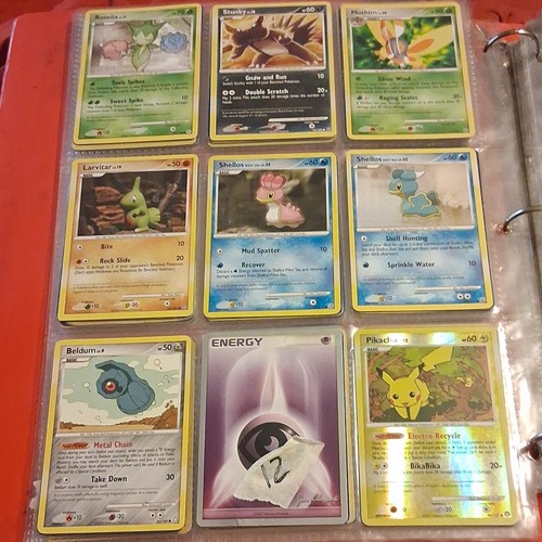 Pokémon TCG Card Lot of 9, Basic, Stage 1, Holo, Pikachu, Roselia, DP ...