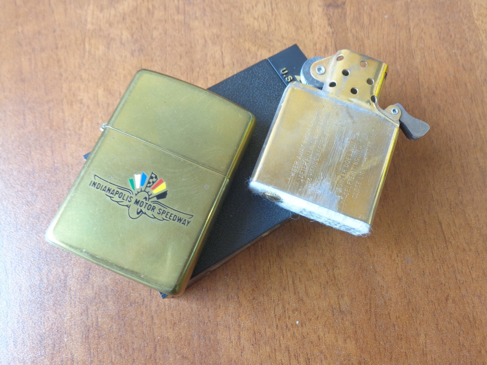 VTG VERY RARE 1994 BRASS ZIPPO LIGHTER INDIANAPOLIS 500 MOTOR SPEEDWAY ...