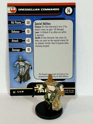 Star Wars Universe 46/60 Dressellian Commando (C) Miniature | eBay