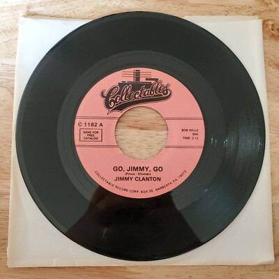 Jimmy Clanton Go Jimmy Go/I Trusted You 7" 45 RPM COLLECTIBLES C-1182 ...