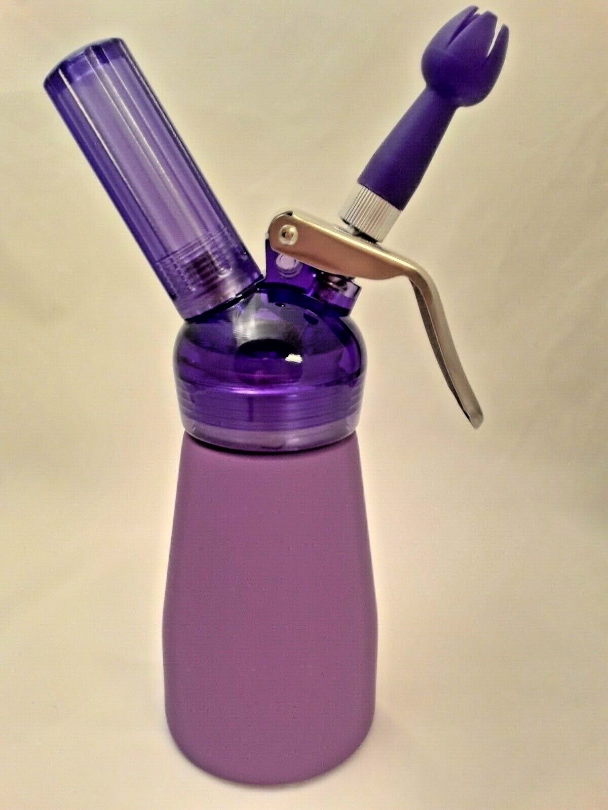 Whipped Cream Dispenser Whipper canister 1/ 2 pt (.25L) suede feel New ...