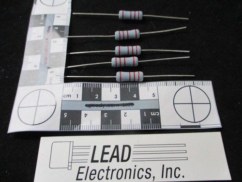 QTY 5 RESISTOR 2 WATT 1 MEG OHMS METAL OXIDE FLAMEPROOF 1M OHMS | eBay