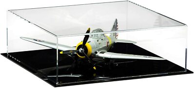 Model Airplane Display Cases - 12X12X4 Clear, Black Base, Table Top ...