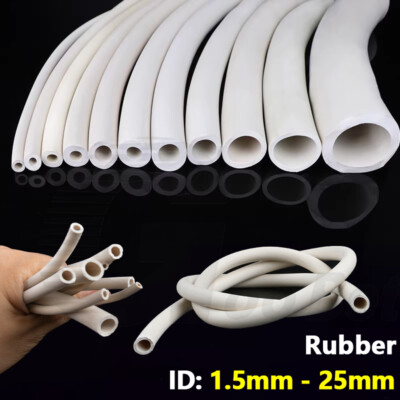 Rubber Tubing Vacuum Hose Tube Laboratory Water Gas Oil Fuel Line Pipe ...