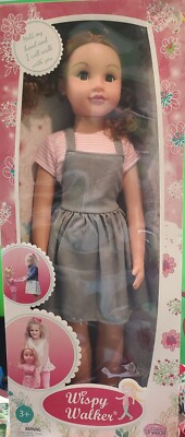 2013 UNEEDA WISPY WALKER 27" WALKING DOLL - BROWN HAIR, BROWN EYES | eBay