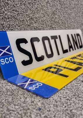 Scotland Badge Number Plates Road Legal Plate Car Reg Registration 2D ...