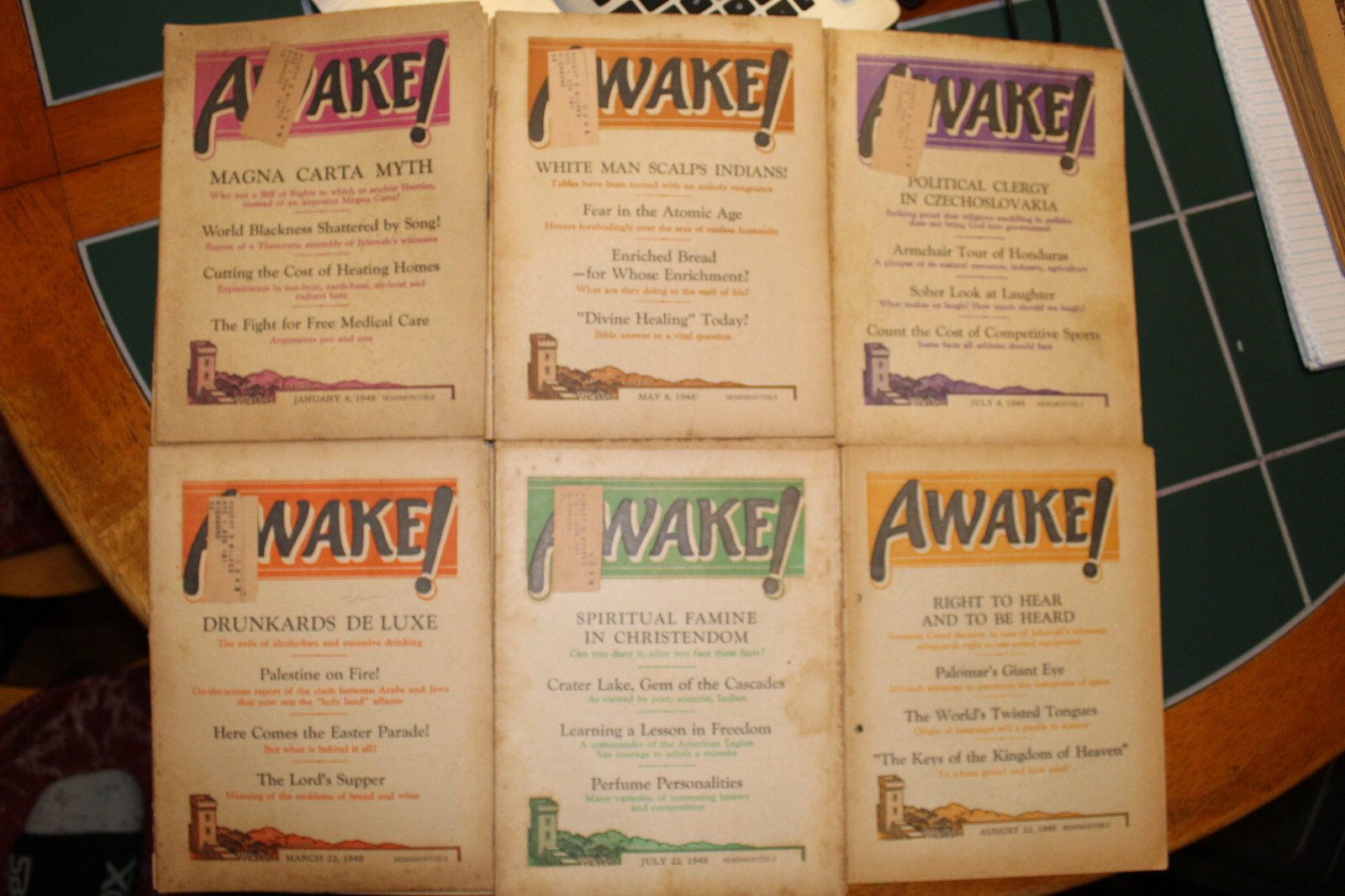 AWAKE! magazine 40's 50's PICK ONE Jehovah's Witnesses Original vtg ...