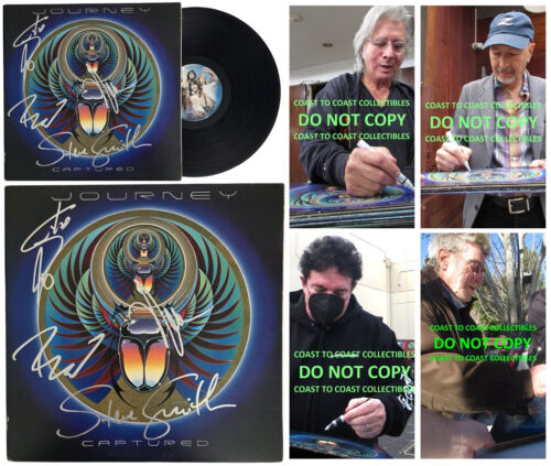 Journey Signed Captured Album COA Proof Autographed Vinyl Record Steve ...