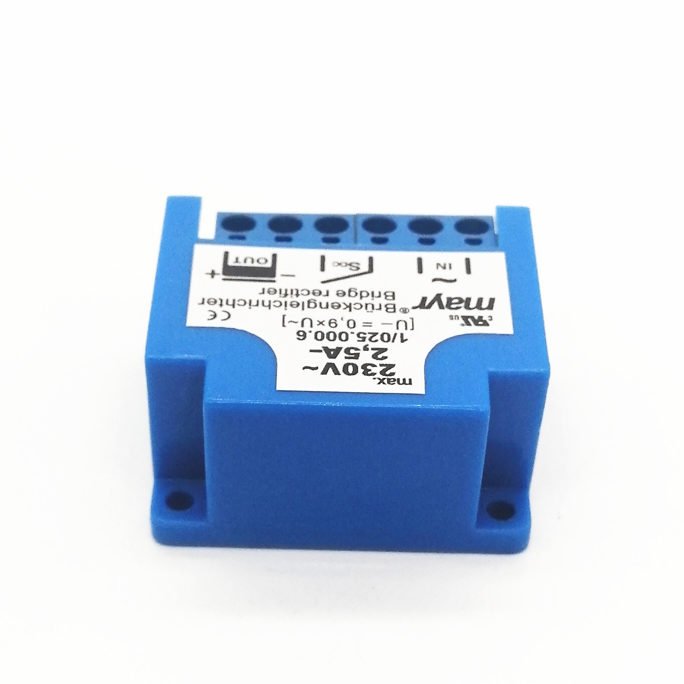 Mayr 1/025.000.6 Motor Brake Rectifier Brückengleichrichter Bridge 230V ...