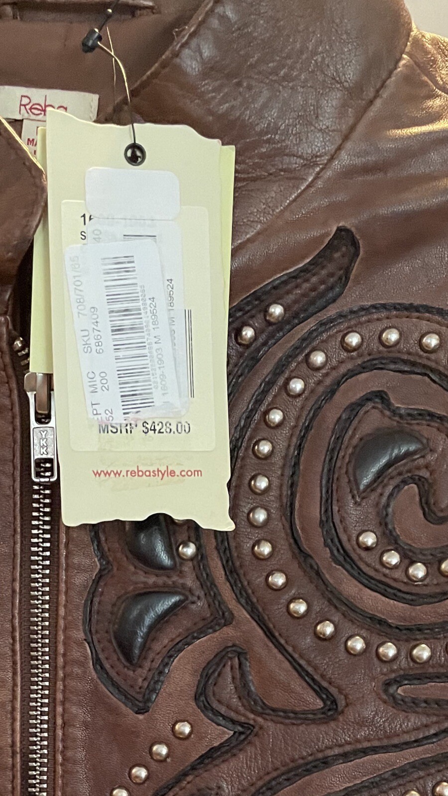 Genuine Reba Leather Western Tooled New Jacket | eBay