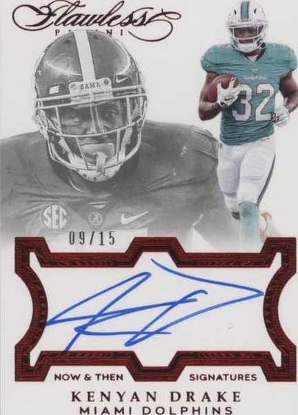2016 Panini Flawless - Rookie Now and Then Signatures Ruby #RNKD Kenyan ...