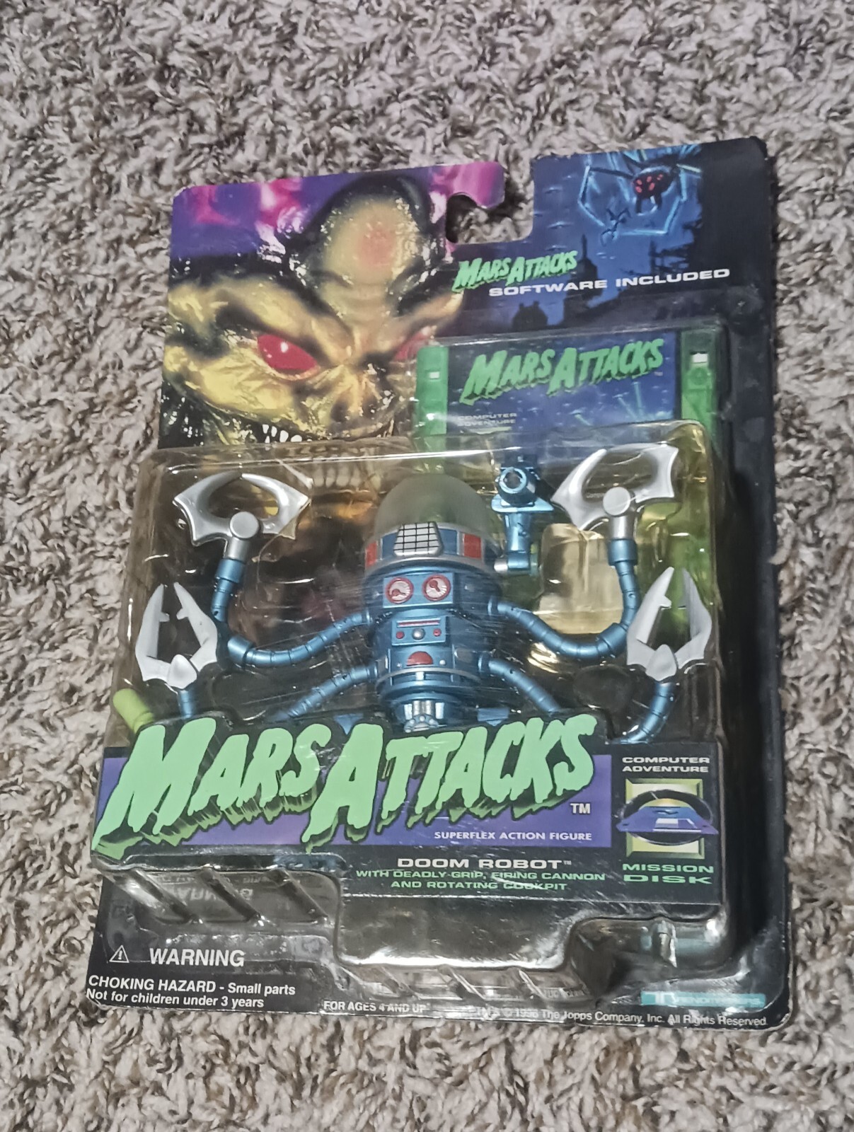1996 Vintage Trendmasters Mars Attacks Topps Doom Robot Figure New ...