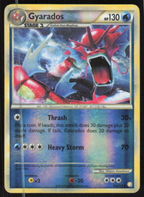 Pokemon TCG HeartGold SoulSilver #123/123 Gyarados (Red) MP (Corner ...