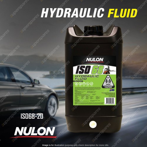 Nulon ISO 68 Hydraulic Fluid 20L ISO68-20 20 Litres Quality Guarantee ...