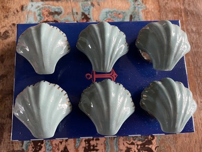 Set of 6 Cast Sea Shell Drawer Pulls Nautical Cabinet Knobs | eBay