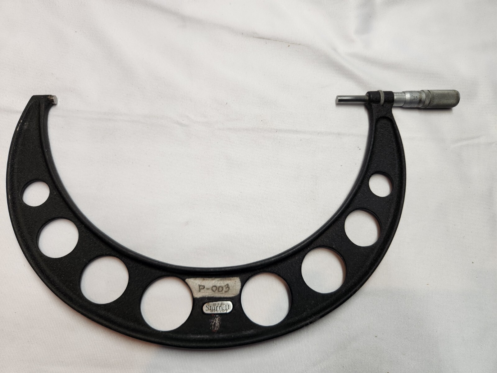 STARRETT 9-10" Inch MICROMETER NO 436 With Carbide Anvils And Lock | eBay