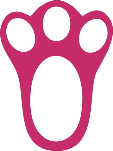 Rabbit Paw Prints Clipart