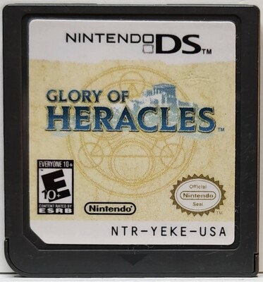 Glory of Heracles (Nintendo DS, 2010) Tested Works Cartridge Only FREE ...