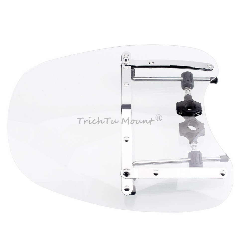 17"×15" Clear Windshield Windscreen For Triumph Bonneville Bobber T100 ...
