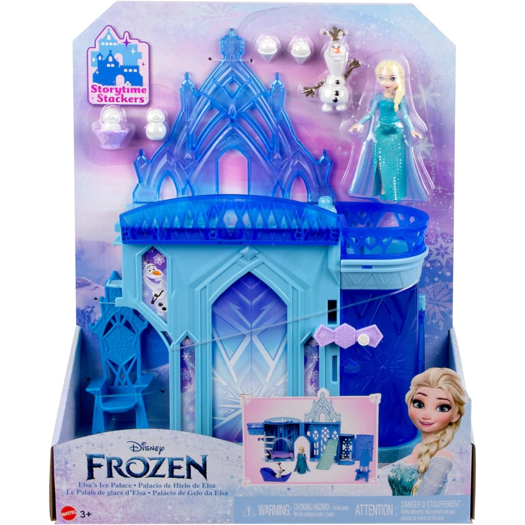 Disney Frozen Elsa Stackable Dolls House Ice Palace Playset New Kids ...