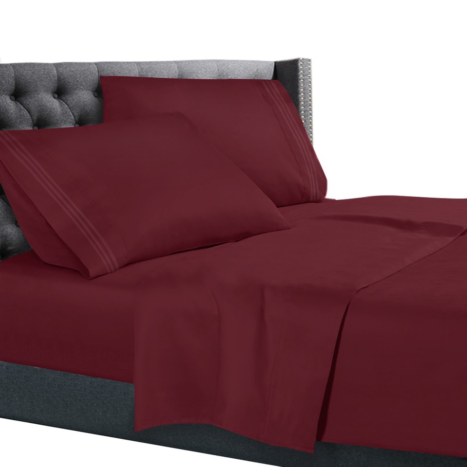 All Unique Sizes Brushed Soft Microfiber Hotel Bed Sheets, Deep Pocket ...
