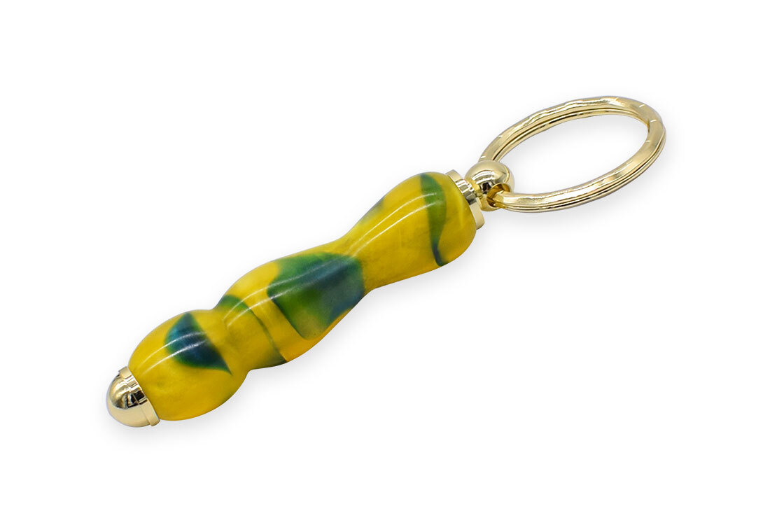 DIY Key Chain Kits for Woodturning Project Kits Chrome Gold Key Ring ...