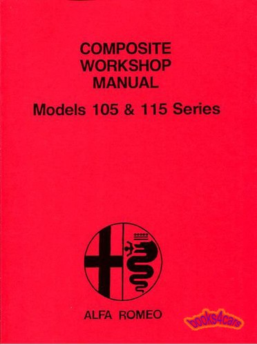 ALFA ROMEO SHOP MANUAL SERVICE REPAIR BOOK SPIDER GTV 2000 1750 GIULIA ...