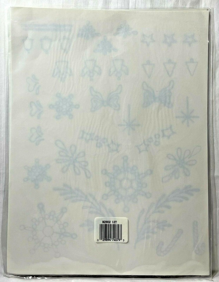 NEW 1996 Maxwell Christmas Ornaments M2902-12T Iron-On Fashion Transfer ...