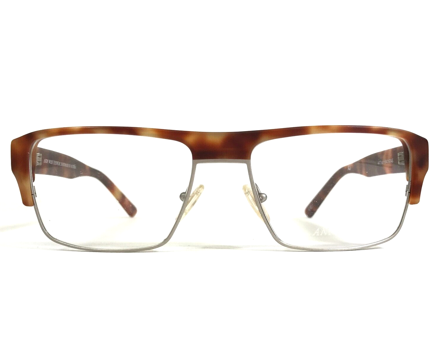 Andy Wolf Eyeglasses Frames 4477 col. h Tortoise Gold Square Thick Rim 54-17-145 | eBay