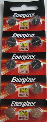 10 Energizer LR1120 191 LR55 Watch Button Cell Batteries | eBay