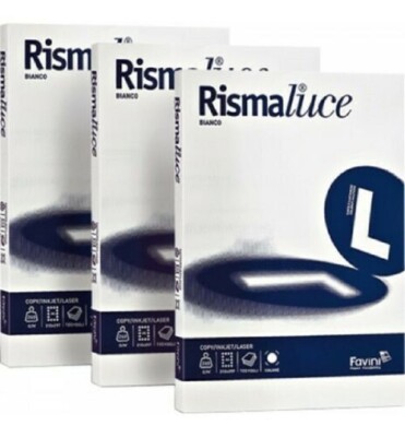 Risma A3 Cartotecnica Favini Rismaluce Bianco 170 200 240 gr - 150 125 ...