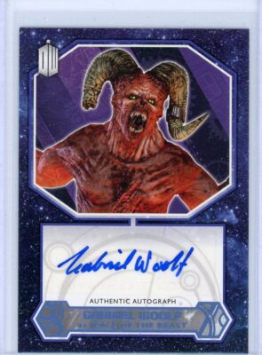 2015 Topps Doctor Who GABRIEL WOOLF as VOICE OF THE BEAST Blue ...