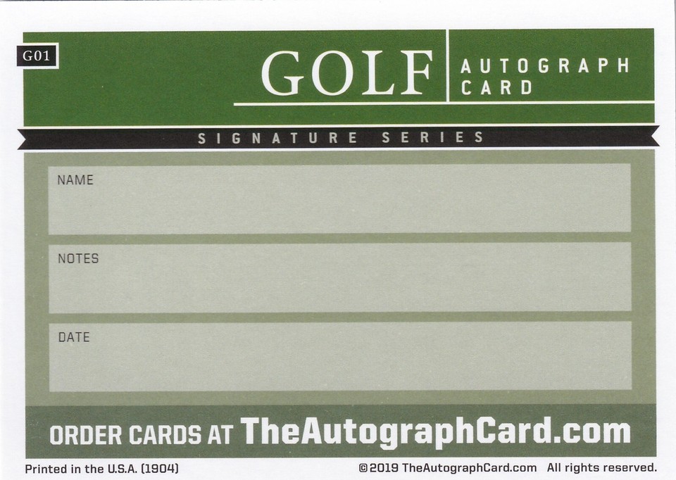 ALLY EWING SIGNED AUTO'D SIGNATURE CARD LPGA TOUR SOLHEIM CUP CURTIS ...