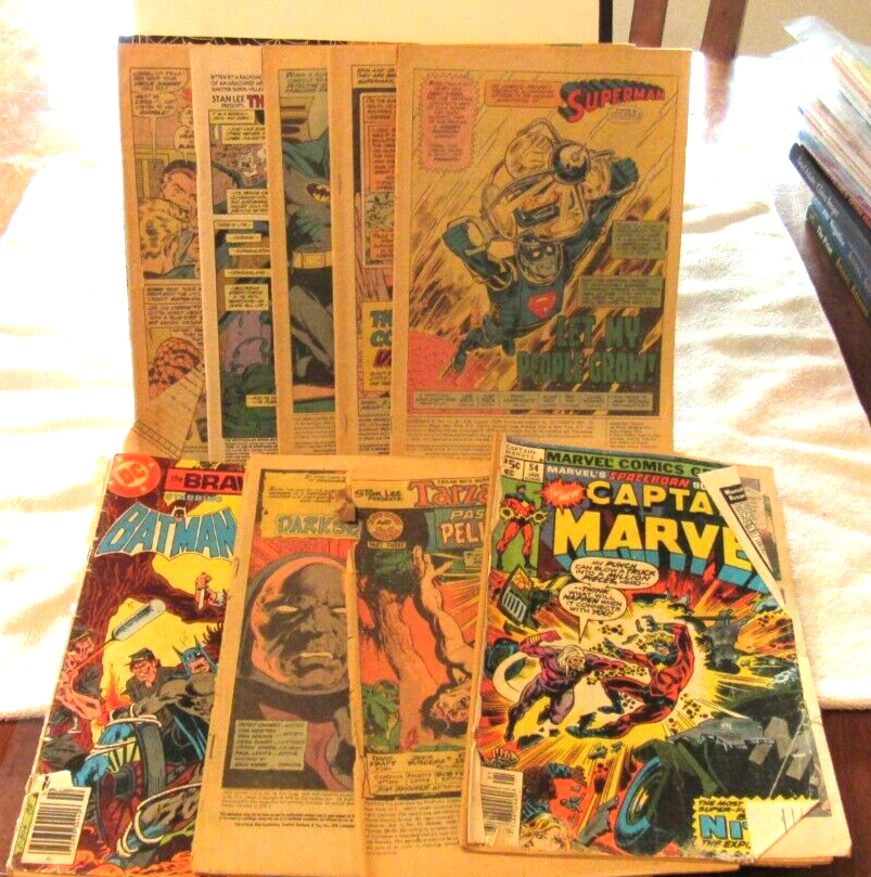 Comic Book Lot, DC and Marvel Comics, coverless, great for Arts ...