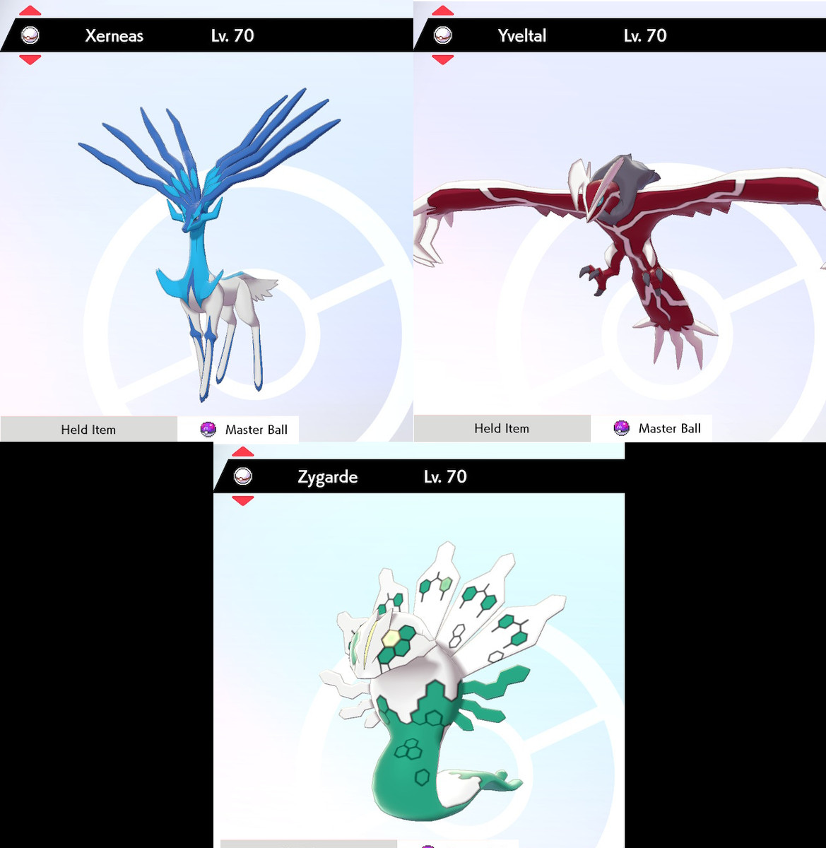 Shiny Xerneas Yveltal Zygarde