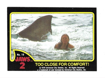 1978 Topps Jaws 2 #19 Too close for comfort! (complete your set) | eBay