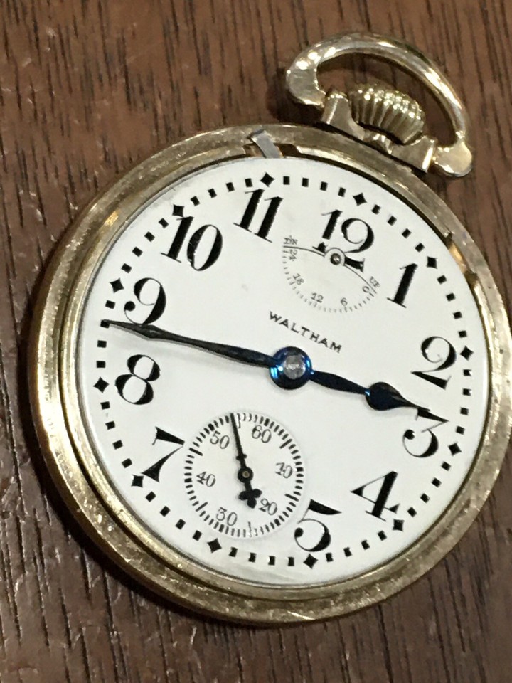 Waltham 16 size 23 jewel, Vanguard open face pocket watch, wind ...