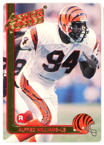 1991 Action Packed Rookie Update Alfred Williams RC Cincinnati Bengals ...