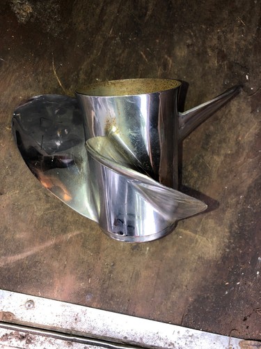 SS MERCURY MARINE 14-5/8 X 23” LH Propeller Counter Rotation used boat ...