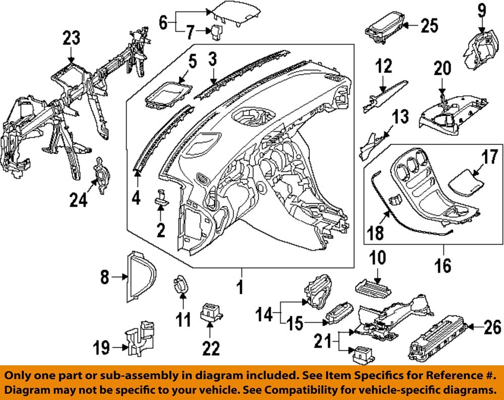 MERCEDES OEM 15-23 C300 Instrument Panel-Center Panel 2056809504 | eBay