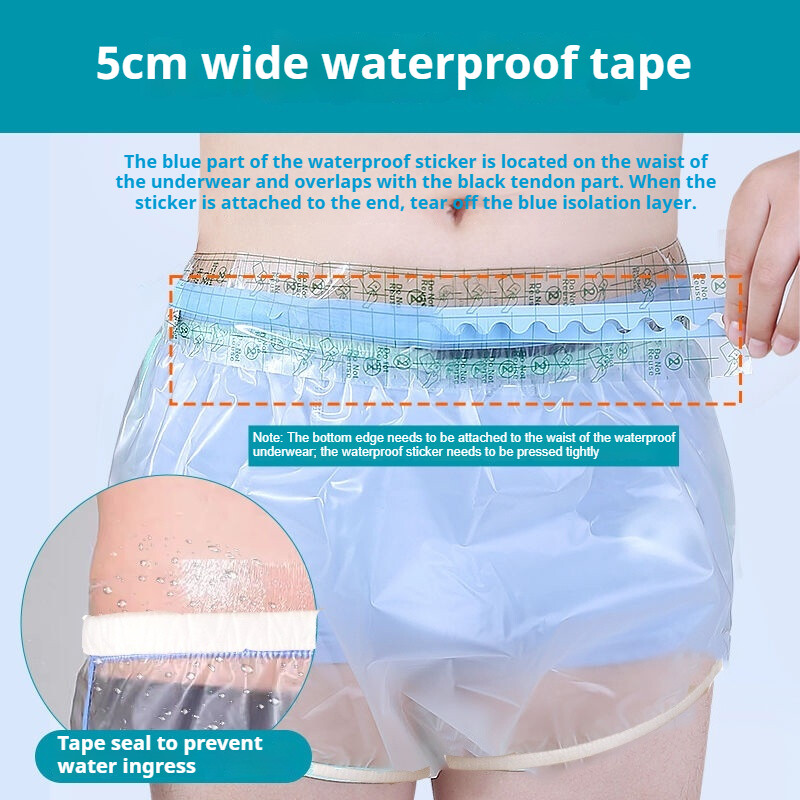 Adults Waterproof Soft TPU Plastic Pant Diaper Incontinence Underwear ...