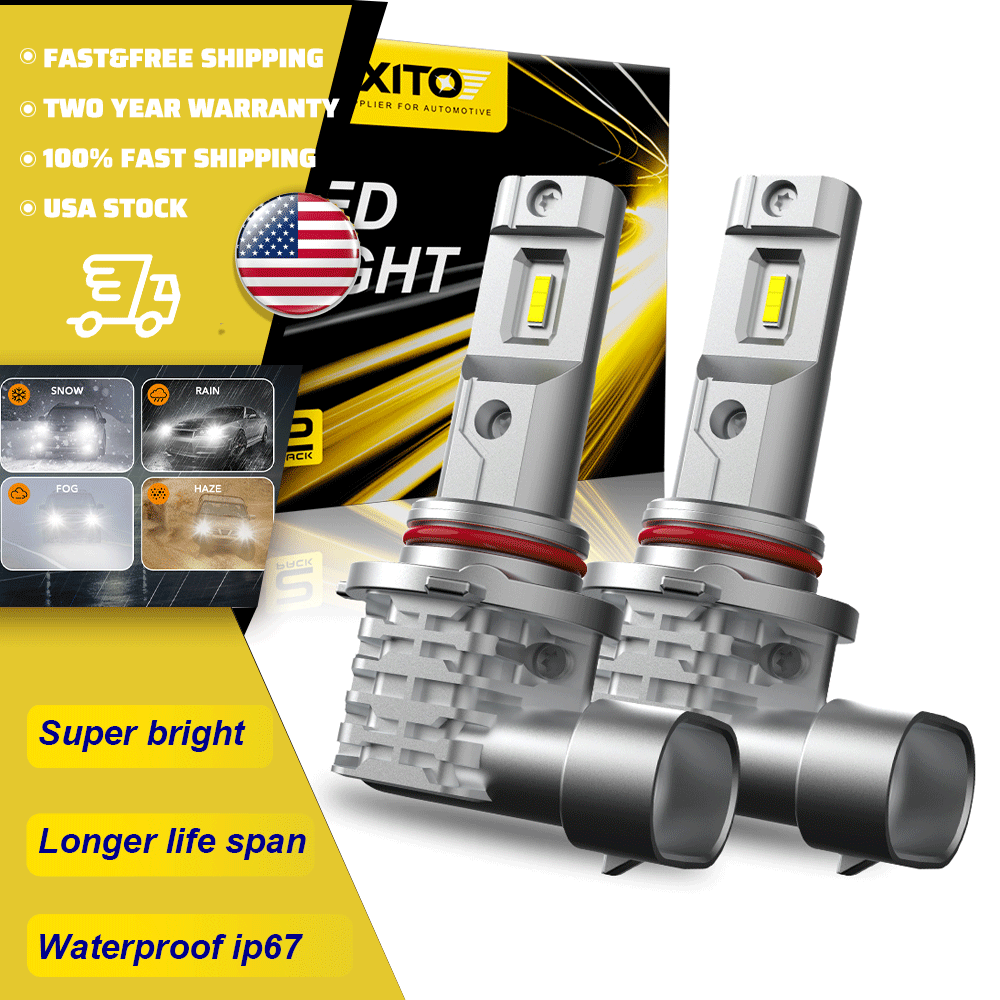 AUXITO HB3(9005) LED Headlight High Low Beam Bulbs Kit Super White ...