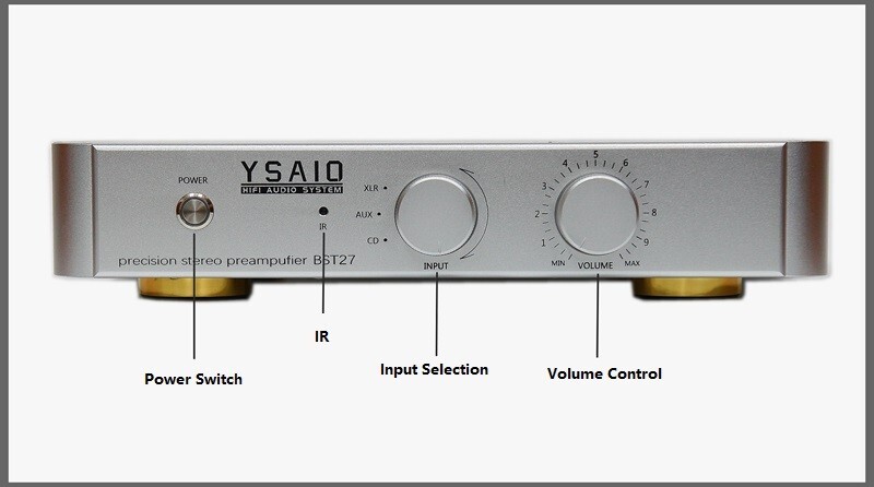HiFi Stereo Balanced XLR / RCA Preamplifier Class A Preamp with Remote ...