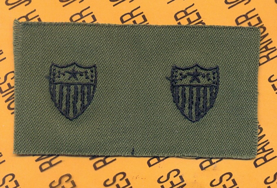 US Army Adjutant General AG Branch OD Green & Black sew on patch set | eBay