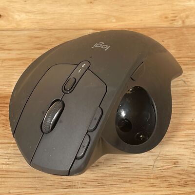 Logitech MX ERGO M-R0065 Black Wireless Ergonomic Trackball Mouse - For ...