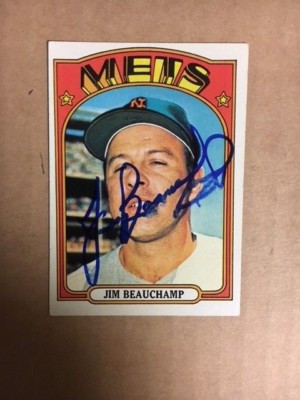 Jim Beauchamp Autographed 1972 Topps NY Mets with COA | eBay
