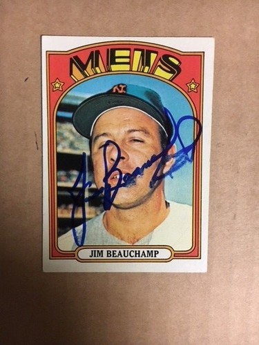 Jim Beauchamp Autographed 1972 Topps NY Mets with COA | eBay