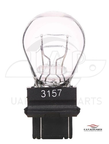 3157 Halogen Clear Wedge Brake Light Bulb Globe W2.5X1.6Q P27/7W 2pcs ...