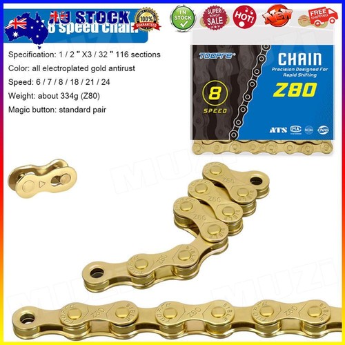 Bicycle Chains Variable Speed Anti-rust MTB Road Bike Chain Parts (6-7 ...