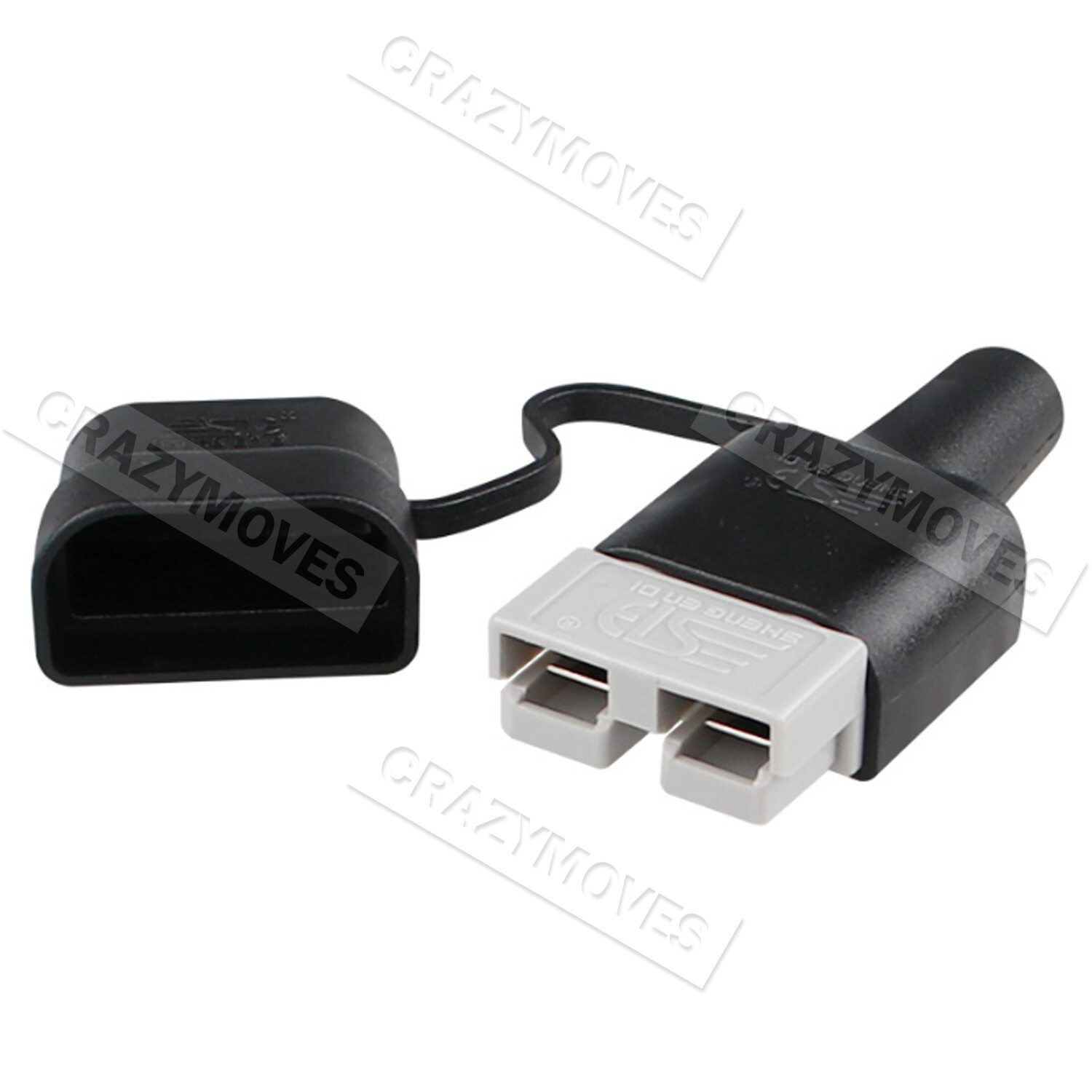 4x Waterproof 50A Anderson Plug Dust Cable Sheath Cover Black With Cap ...